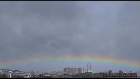 Japan: Rainbow Appears During New Emperor’s Enthronement 3 - Spectee