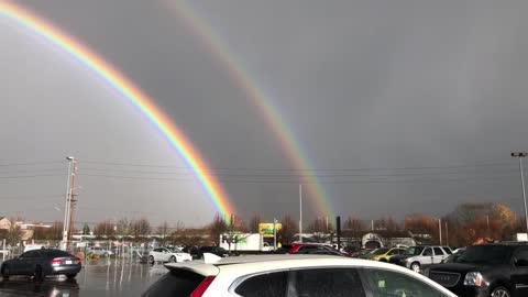 US: Double Rainbow Appears In Sky Over Seattle Metro - Spectee