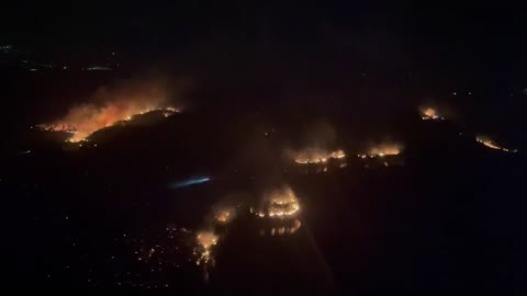US: Aerial Shot Of Wildfire In San Antonio, Texas - Spectee